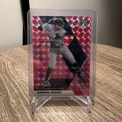 2021 Panini Mosaic Aaron Judge Pink Mosaic Prizm #135 New York Yankees ...