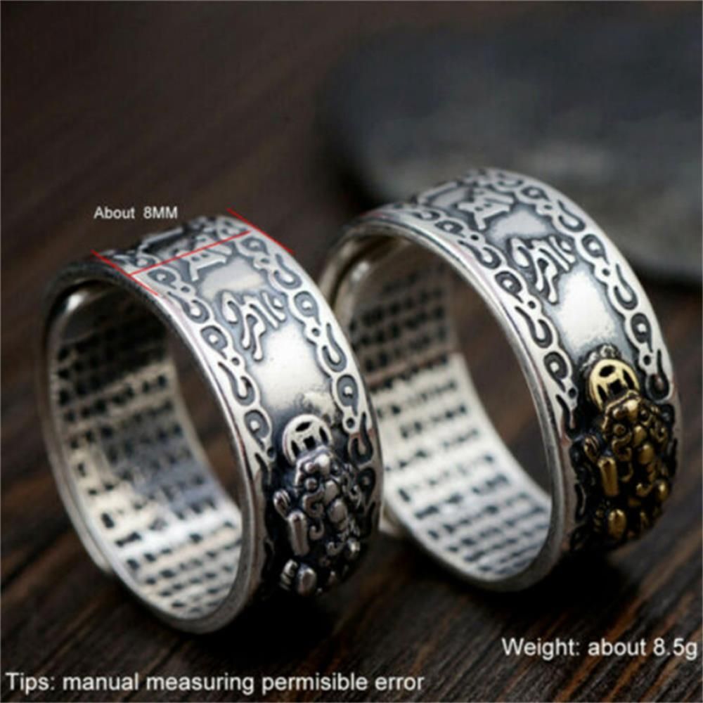 Amulet Unisex Protection Wealth Pixiu Adjustable Lucky Rings Feng Shui Jewelry | eBay