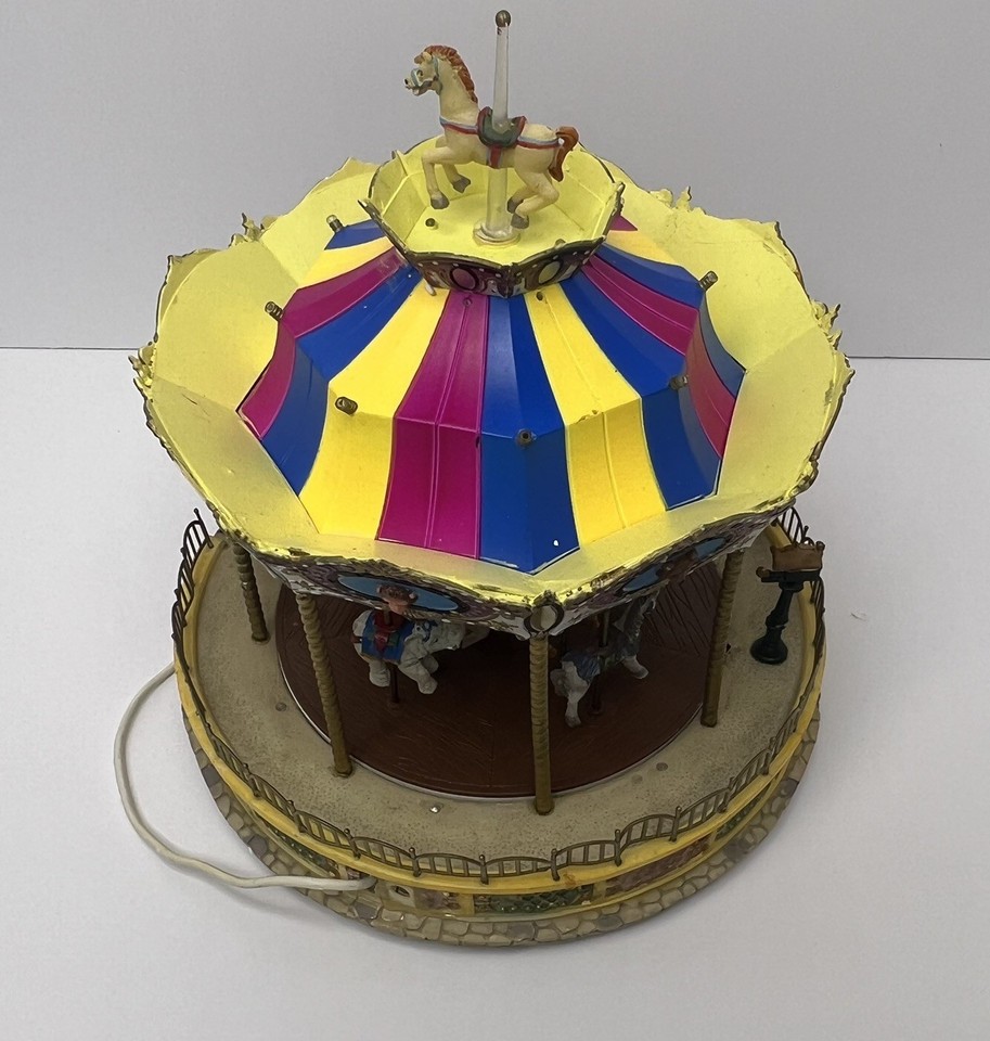 NON WORKING Lemax Village Collection BELMONT CAROUSEL Animated Musical ...