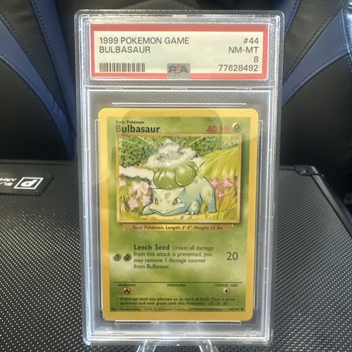 1999 Pokemon TCG Base Set Unlimited Bulbasaur Common Card 44/102 - PSA ...