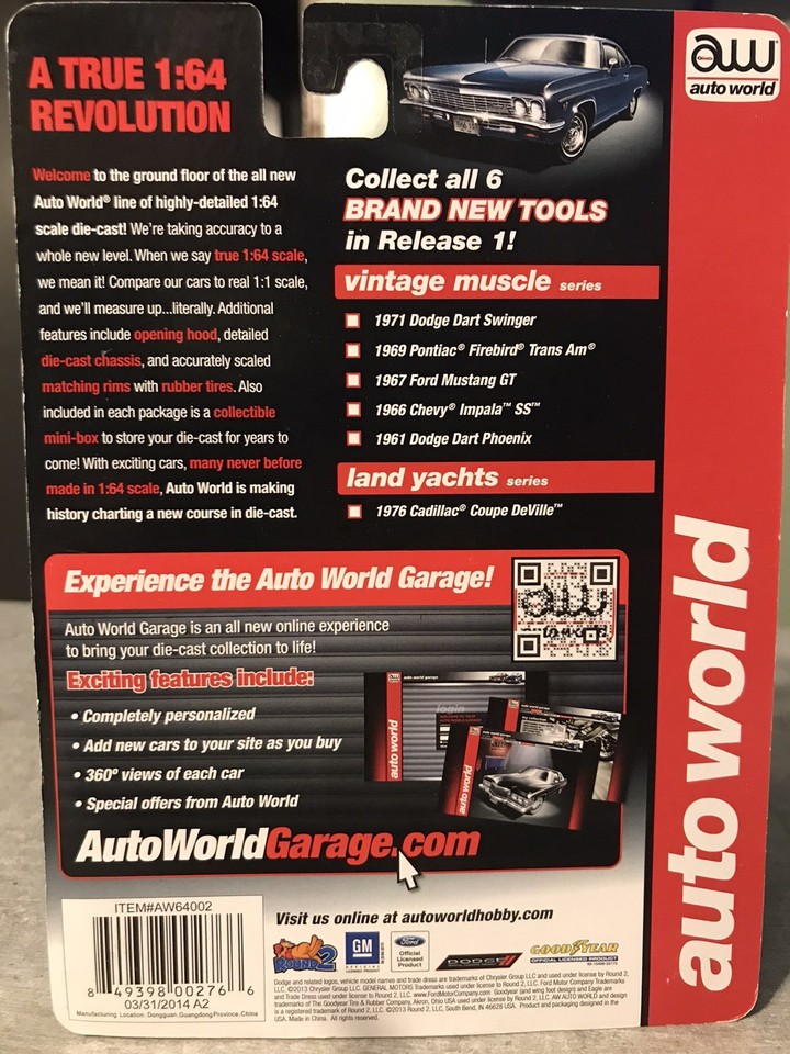 Auto World Ultra Red 1967 Mustang GT 1/64 Chase | eBay