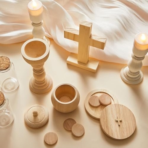 Catholic gifts for kids mass kit wooden mass play set my first communi ...