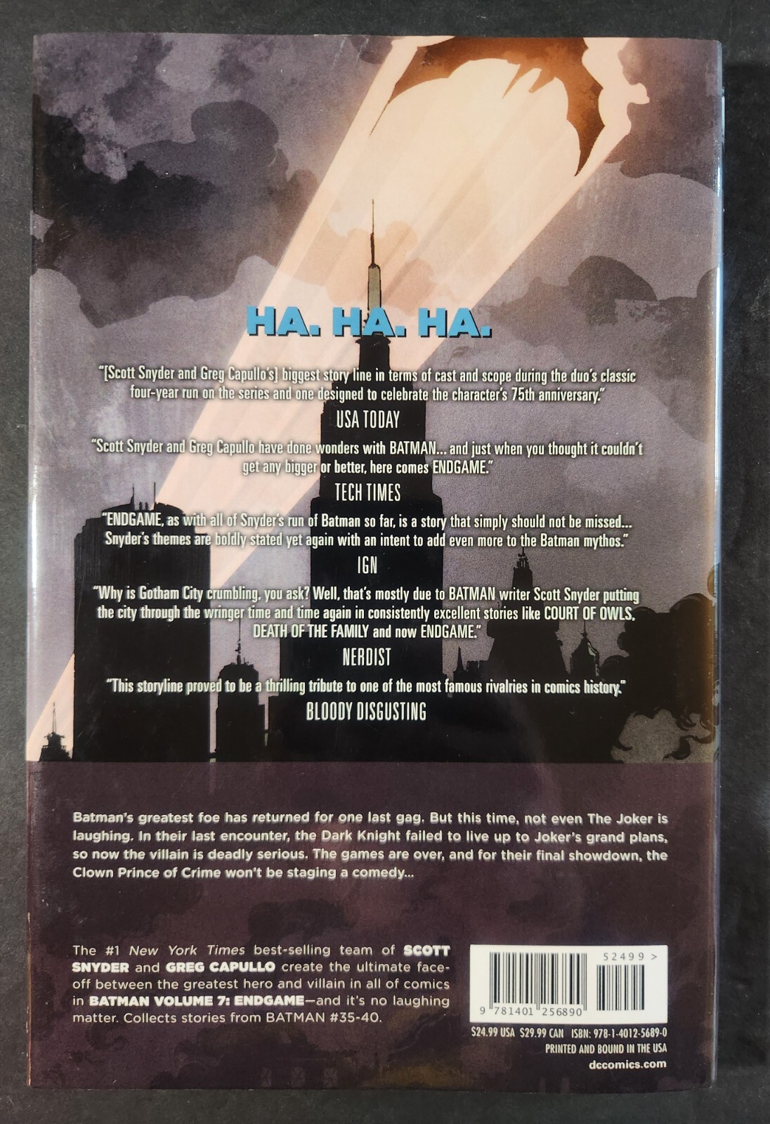 BATMAN VOLUME 7: ENDGAME HARDCOVER 1st PRINT 2015 DC NEW 52 Scott ...