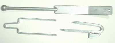 Field Gate Spring Fastener Heavy Duty Latch Set in Galv Farm Gates Lock ...