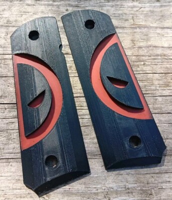 Deadpool Full Size Colt 1911 Black & Red Grips Kimber Rock Island | eBay