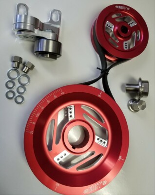 MST RED RAPTOR SERPENTINE PULLEY KIT SYSTEM BUG BUGGY GHIA BUS THING ...