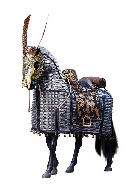 The Jurchen Jin Dynasty Iron Armored War Horse Figure POPTOYS 1/6 Scale ...