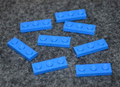 (8) 1x3 Blue Standard Plate Bricks ~ New Lego Parts ~ | eBay