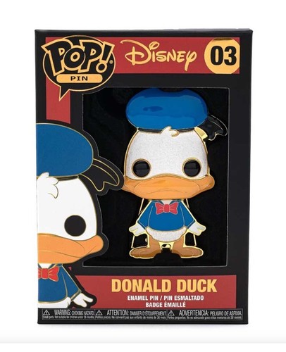 Funko Pop! ENAMEL PIN Disney's Donald Duck #03 Golden Backed Collectible Shiny | eBay