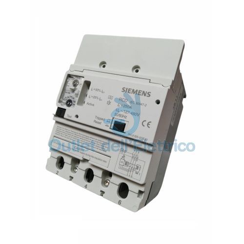 Siemens 3VL93255GE30 Rcd VL250 En = 250A Ue = 127-480V 3P 4011209472556 ...