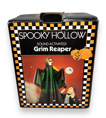 1995 Spooky Hollow Sound Activated Grim Reaper HTF Eyes Light Up | eBay