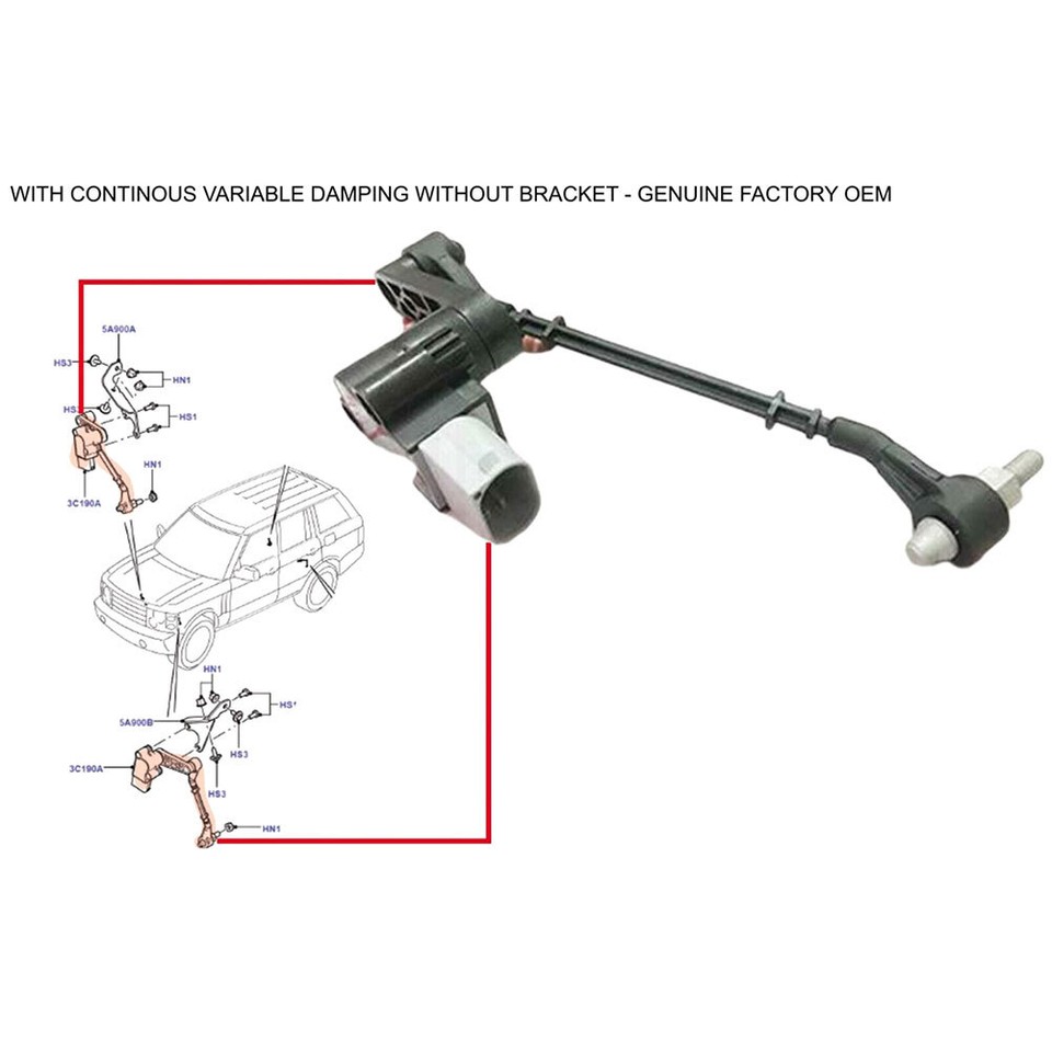 Car Front Height Level Sensor For Land Rover Range Rover L322 2010-2012 ...