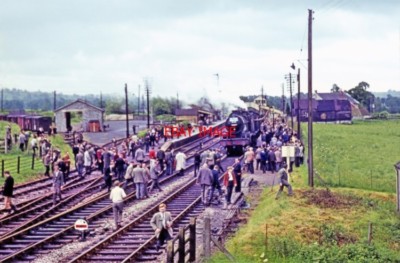 PHOTO HCRS SPECIAL TRAIN AT EVERCREECH JUNCTION ON THE SOMERSET ...