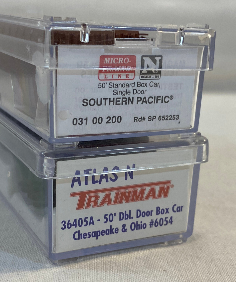 Lot 10 N-Scale Atlas Microtrain Trainman Box Tank Reefer Hopper Cars ...