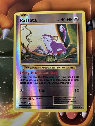 2016 XY - Evolutions Rattata #66/108 REVERSE HOLO POKEMON Card | eBay