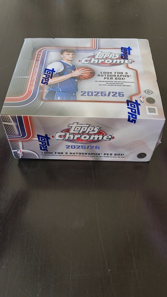 2025-26 Topps Chrome Basketball Hobby Jumbo Box NBA Factory Sealed 3 ...