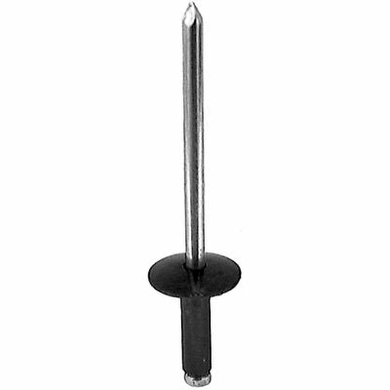 17006 Black Aluminum Rivet 5/32" Diameter 1/4"-3/8" Grip Qty 25 ...
