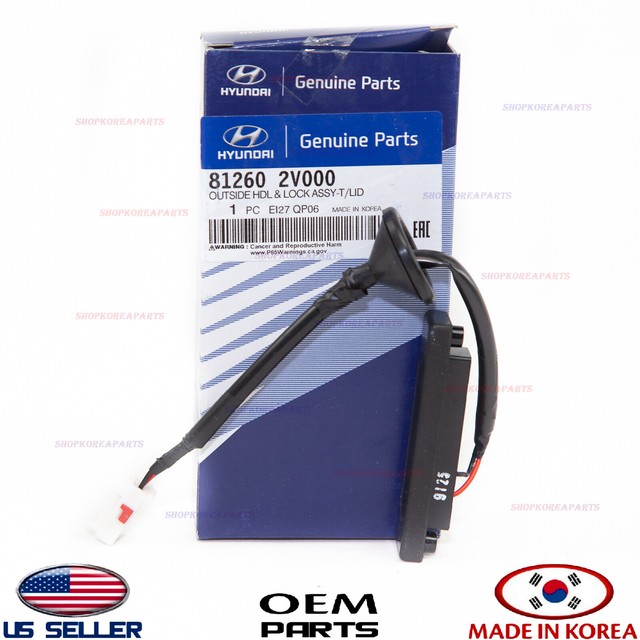 Genuine Hyundai Outside HDL & Lock Assy-t/lid 812602V000 OEM for sale ...