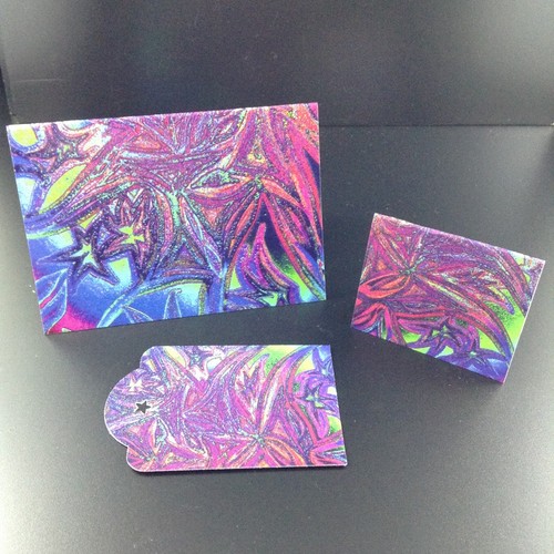 Rainbow Fluro Note Card Tag Matching Set with Envelope String Labels ...