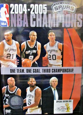 NBA Champions 2005 SAN ANTONIO SPURS DVD,New! NBA Basketball,Tim Duncan ...