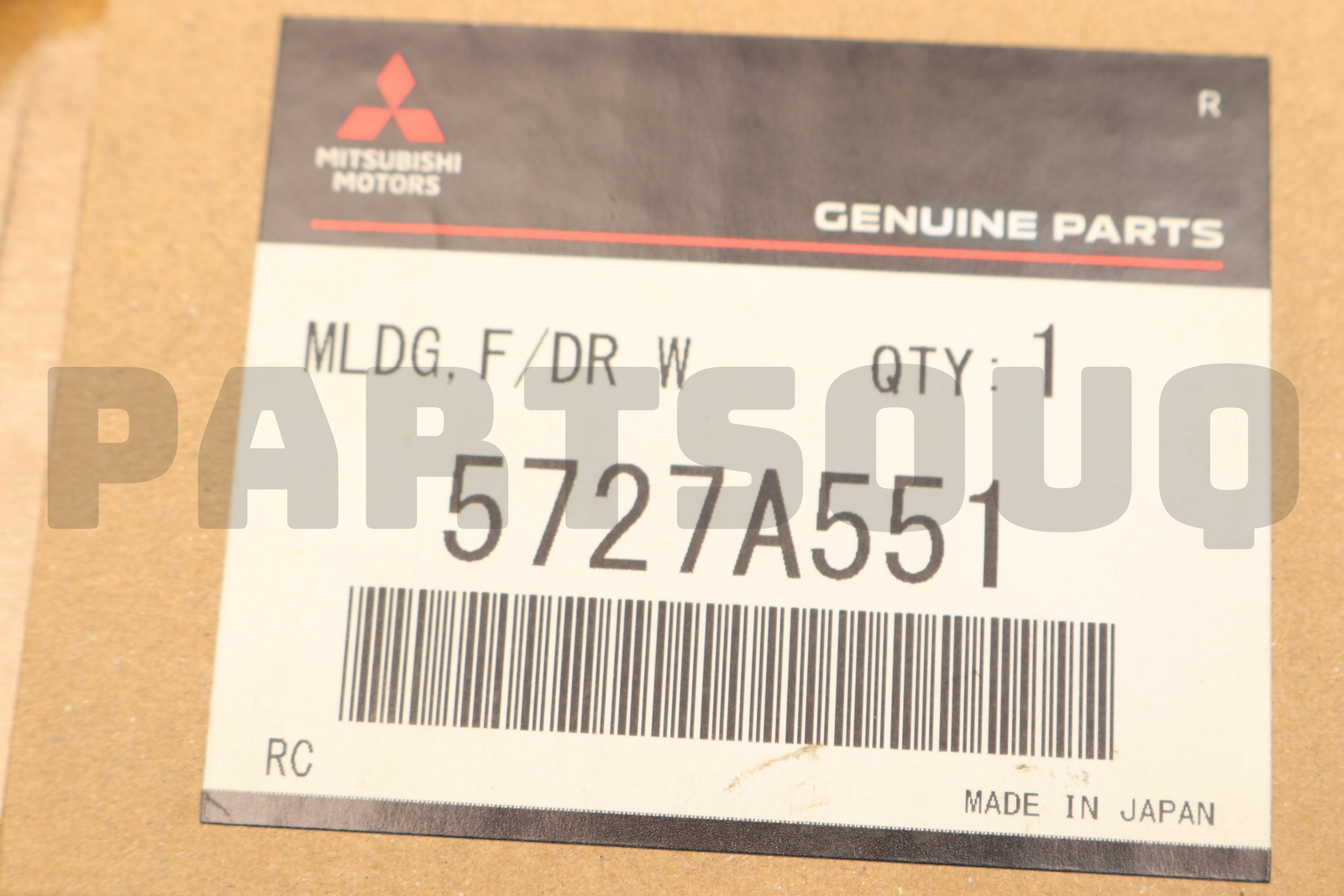 Genuine Mitsubishi OE Moulding Fr Door Window 5727A551 for sale online ...