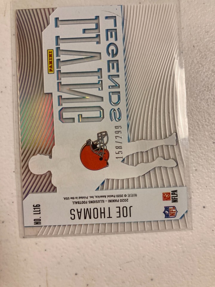 2020 ILLUSIONS FOOTBALL LIVING LEGENDS JOE THOMAS LT BLUE 158/299 #LL16 ...