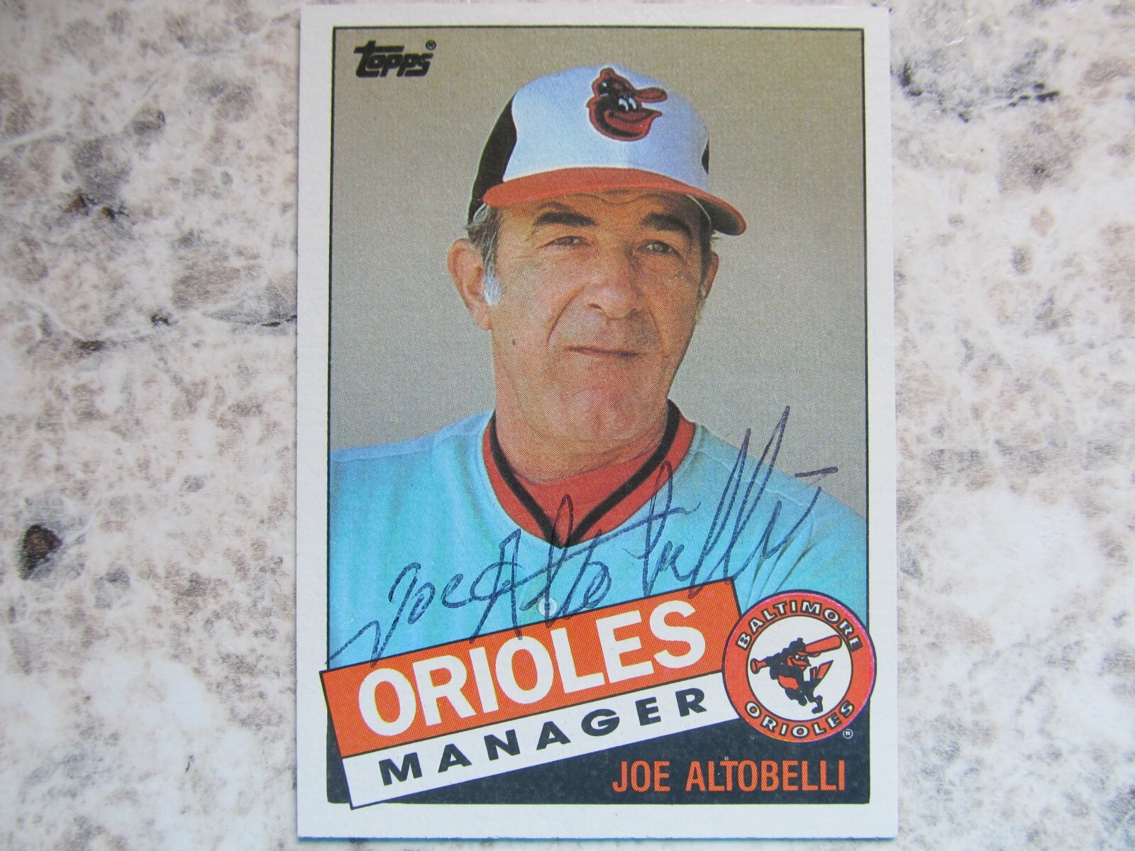Orioles Joe Altobelli Signed Autographed 1985 Topps Mint | eBay