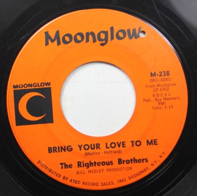 50S & 60S 45 The Righteous Brothers - Bring Your Love To Me / Fannie ...