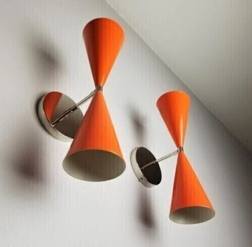 Wall Sconce Mid-Century Italian Style Diablo Modern Brass Light Fixture ...