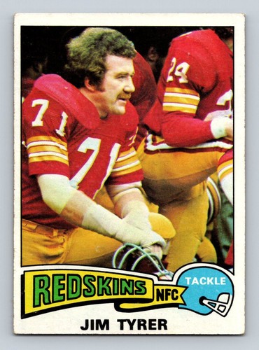 1975 Topps #179 Jim Tyrer Washington Redskins | eBay