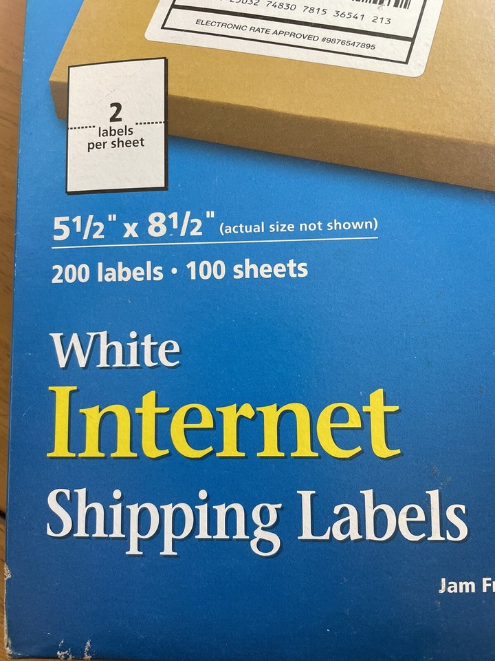 Avery #5126 Internet Shipping Labels - Laser - 200 labels - White - NEW ...