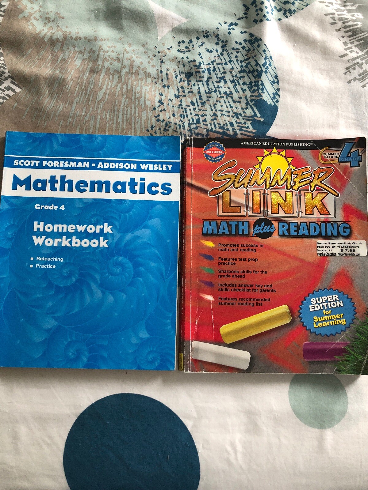 SCOTT FORESMAN ADDISON WESLEY MATH HOMEWORK WORKBOOK GRD 4 & Summer ...