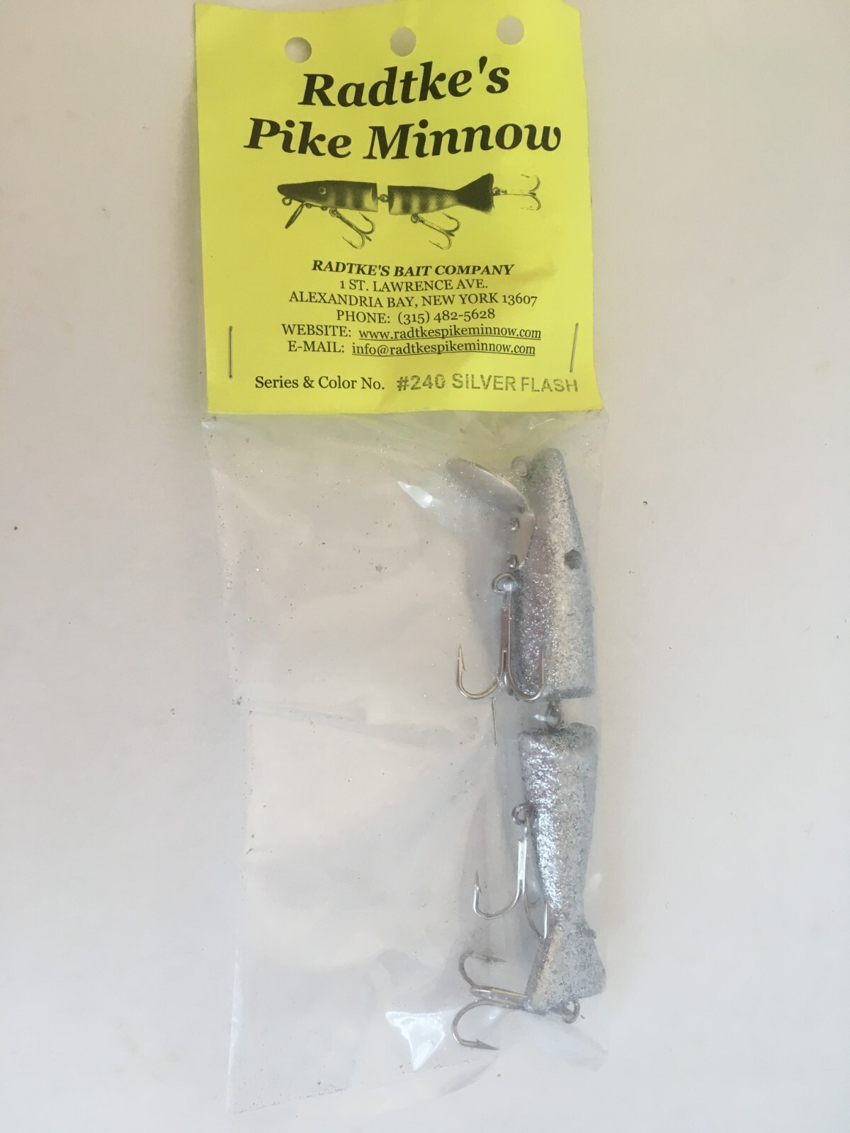 NEW Radtke's Pike Minnow, Single Jointed, Pike, Musky Lure, FREE ...