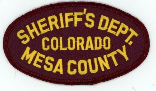 COLORADO CO MESA COUNTY SHERIFF NICE SHOUDLER PATCH POLICE | eBay