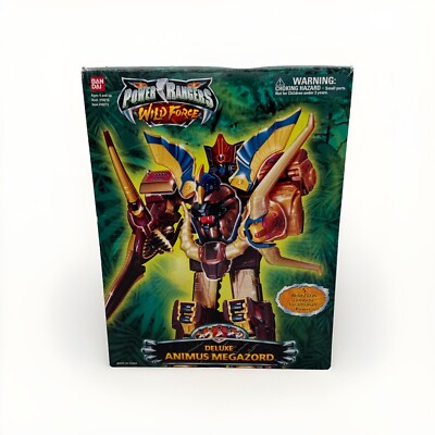 Power Rangers Wild Force Deluxe Animus Megazord Toy 2002 US Box Bandai ...