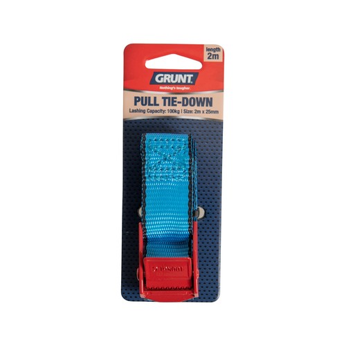 GRUNT 25mm x 2m Pull Tie Down Strap | eBay Australia