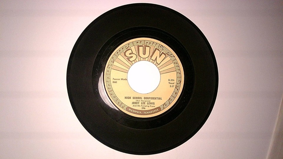 Jerry Lee Lewis - High School Confidential 7" Single 1958 Sun Rock ...