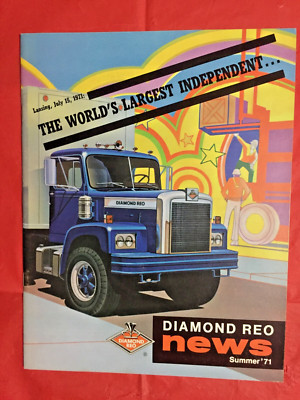 1-15-1971 DIAMOND REO NEWS "DC-101 CF-65 +" Truck Dealer Sales Brochure ...