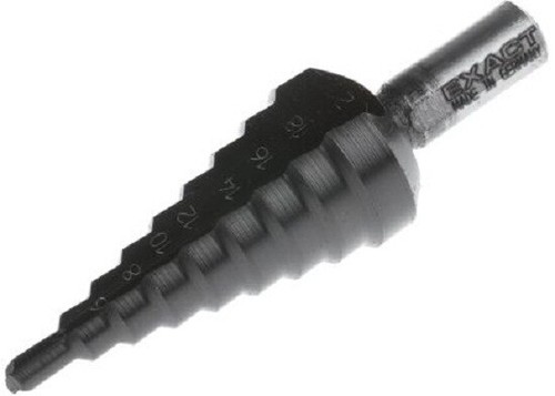 Exact HSS STEP DRILL BIT 4-20mm 9-Steps, Straight Tap, Two-Edged, TiAlN ...