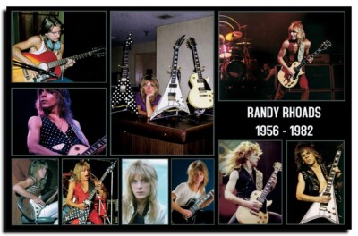 Randy Rhoads Poster 24x36 Inch Live Concert Photo Rare Wall Art Print ...