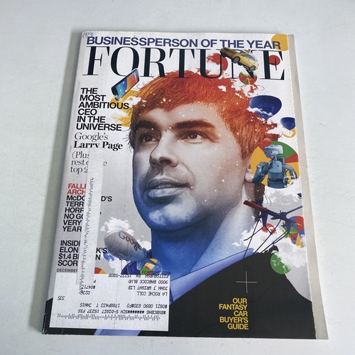 2014 December 1 Fortune Magazine CEO Larry Page, Car Buyer Gudie (CP434 ...