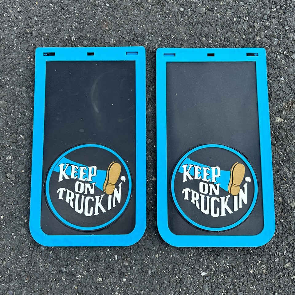 NOS Keep On Truckin Plasticolor Mud Flaps 14x8 Vintage Deadstock ...