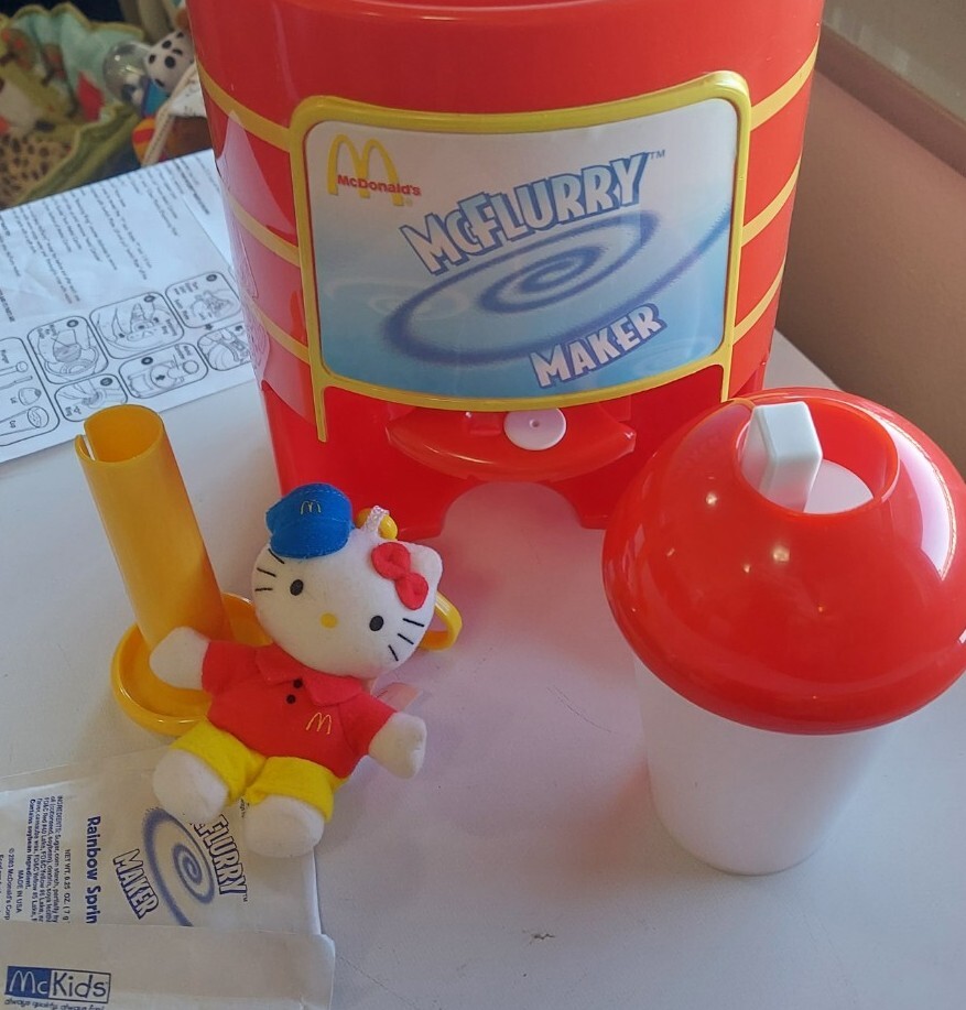 McDonalds McFlurry Maker 2003 Vintage Ice Cream Dessert Set With Mc ...