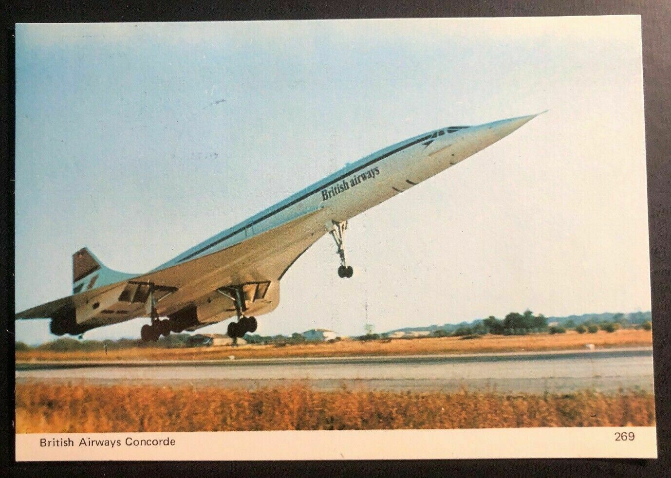 1976 Bahrain RPPC Postcard cover Inaugural Flight Concorde British ...