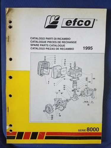 Efco 1995 Spare Parts Catalog - Brushcutter - 8000 Series H | eBay