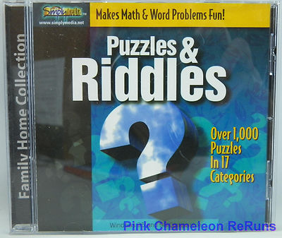 Puzzles & Riddles 2.0 Ages 10+ Victory Multimedia CD-ROM No Scratches ...