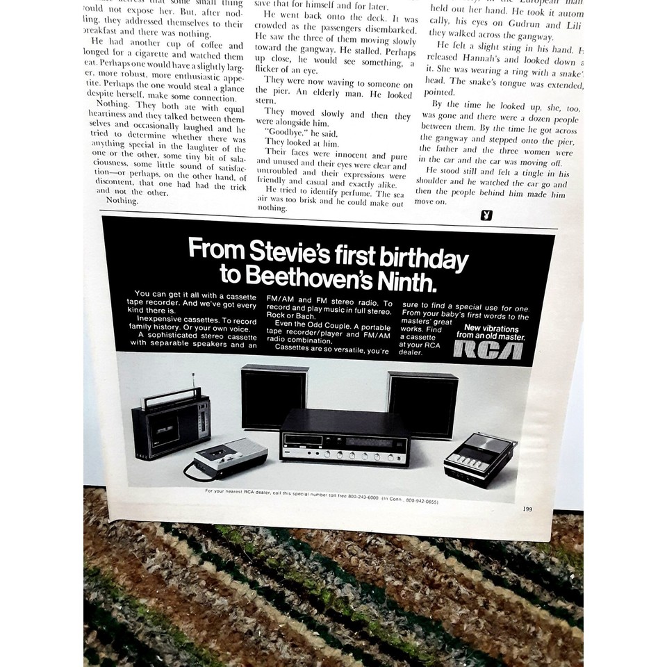 1970 RCA Stereo System 2 Page Vintage Print Ad 70s | eBay
