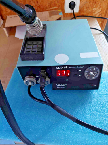 Station Air Chaud Digital avec Pompe Intégré Weller WMD1S + Fer HAP1 ...