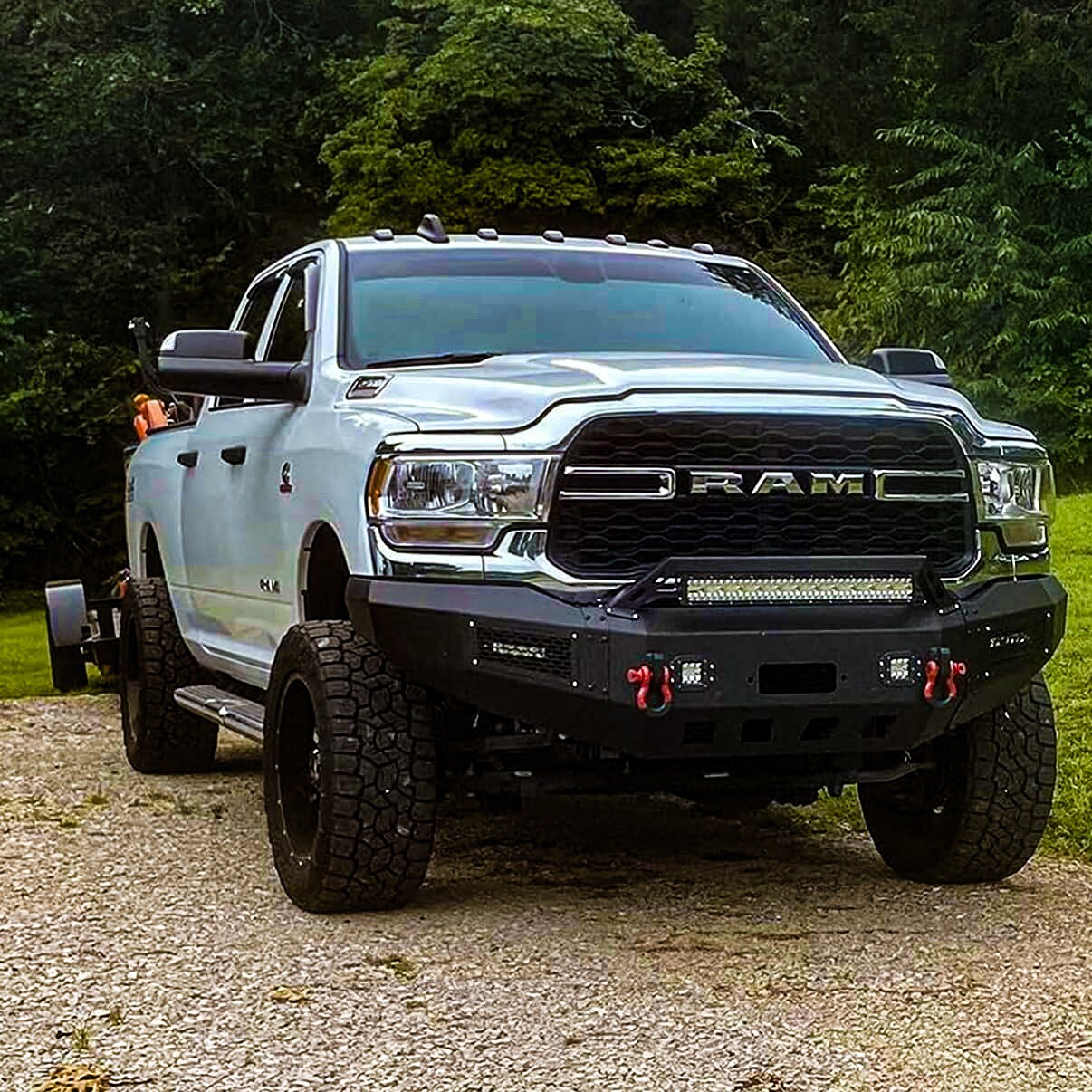 Vijay For 2019-2024 5th Gen RAM 2500 3500 Front Bumper w/Winch Plate ...