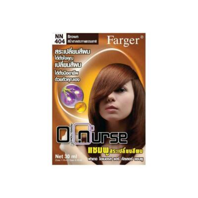 Farger O-Nurse Hair Color Shampoo NN404 Brown 30 ml All Hair Types | eBay